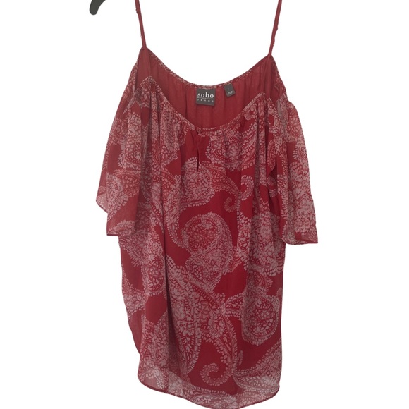 Soho | Tops | Soho New York Company Blouse Women Large Light Rust Color ...